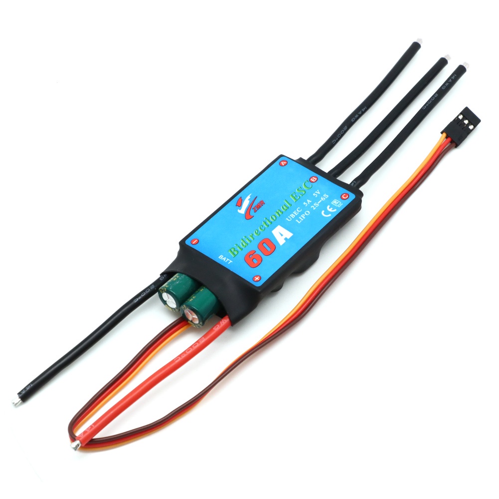 ZMR 12A 20A 30A 40A 50A 60A 80A Bidirectional Brushless ESC for RC Boat Rc Car Pneumatic ...