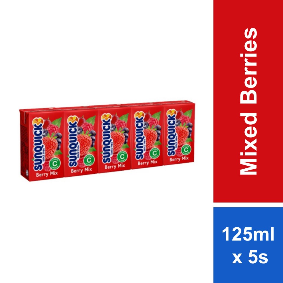 Sunquick Fruit Drink Mixed Berries 125ml x 5s | Shopee Malaysia