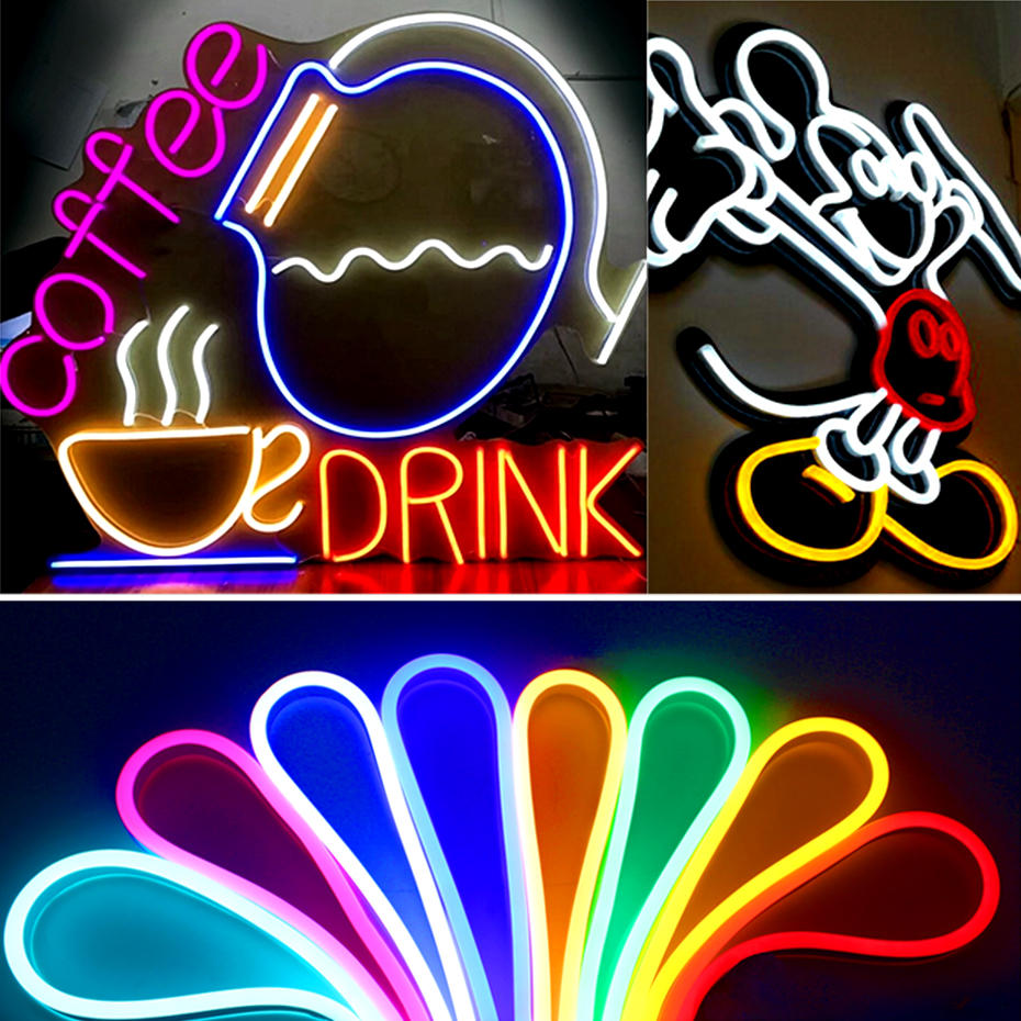 Soft Flexible Neon Light Led Strip Light 12V Waterproof IP67 Neon Sign ...