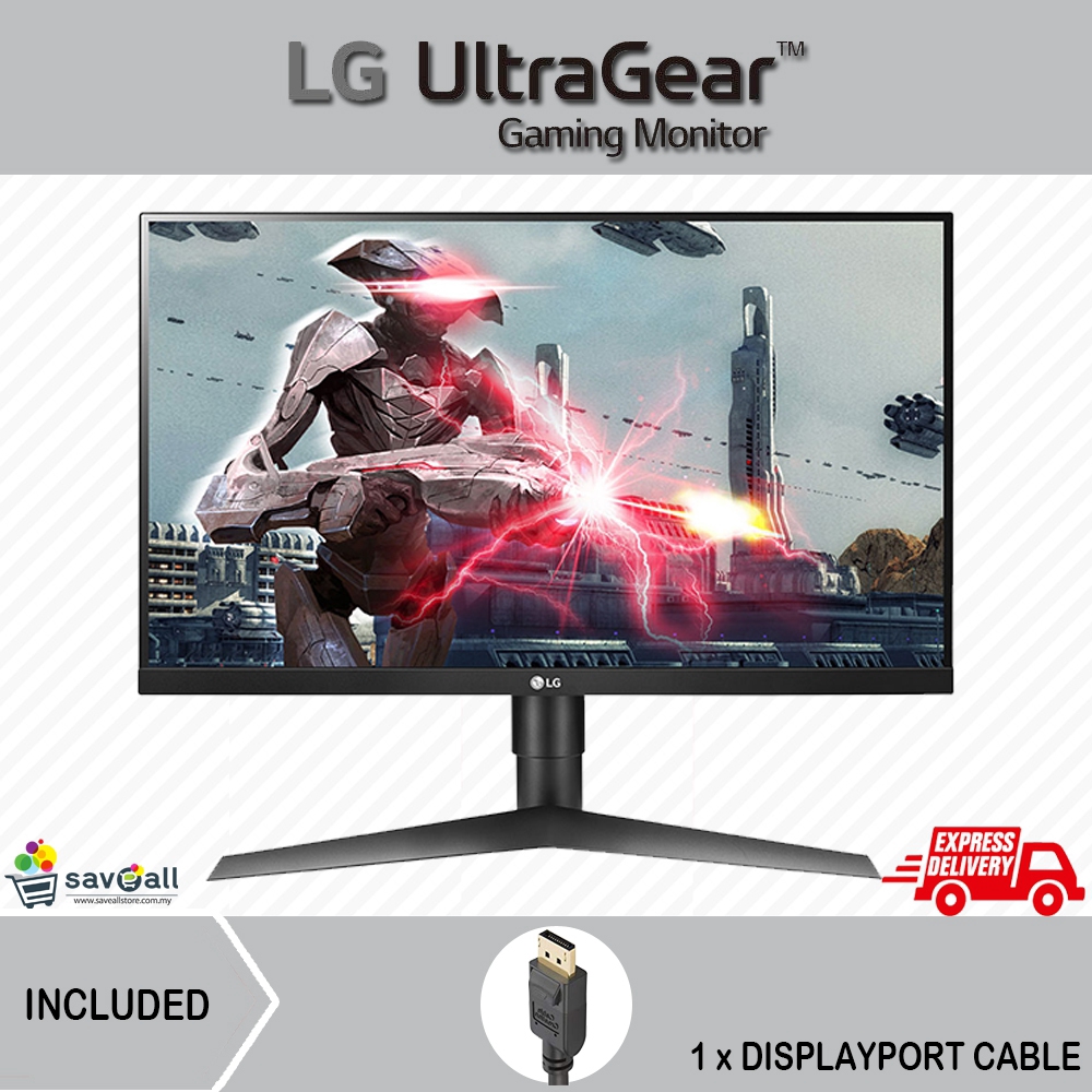 LG 27GL650F 27" Full HD Ultragear G-Sync Gaming Monitor with 144Hz and ...