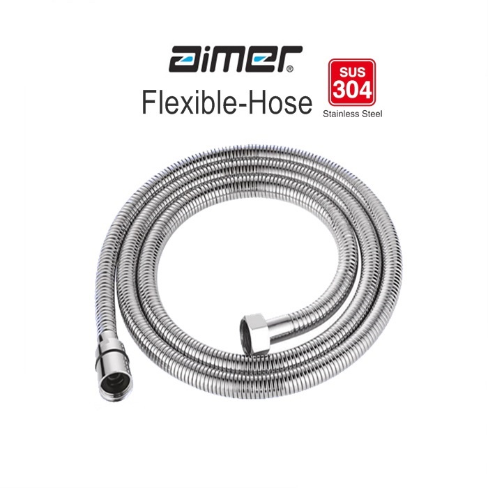Aimer AMACC-4415 Stainless Steel 304 Chrome Spring Flexible Hose Only ...