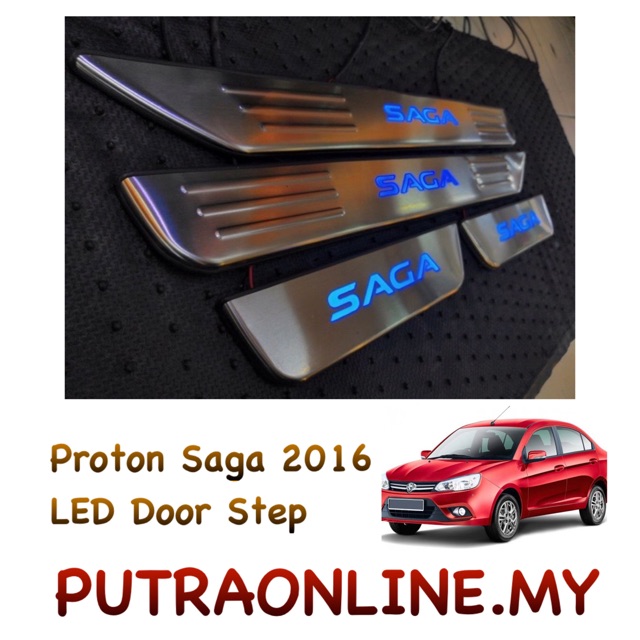 Proton Saga 2016 - 2021 / Exora - Blue LED Door Step/ Side Sill Panel 🔥 ...