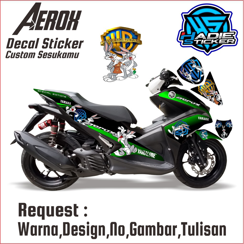 Aerox Decal Sticker (Custom) | Shopee Malaysia