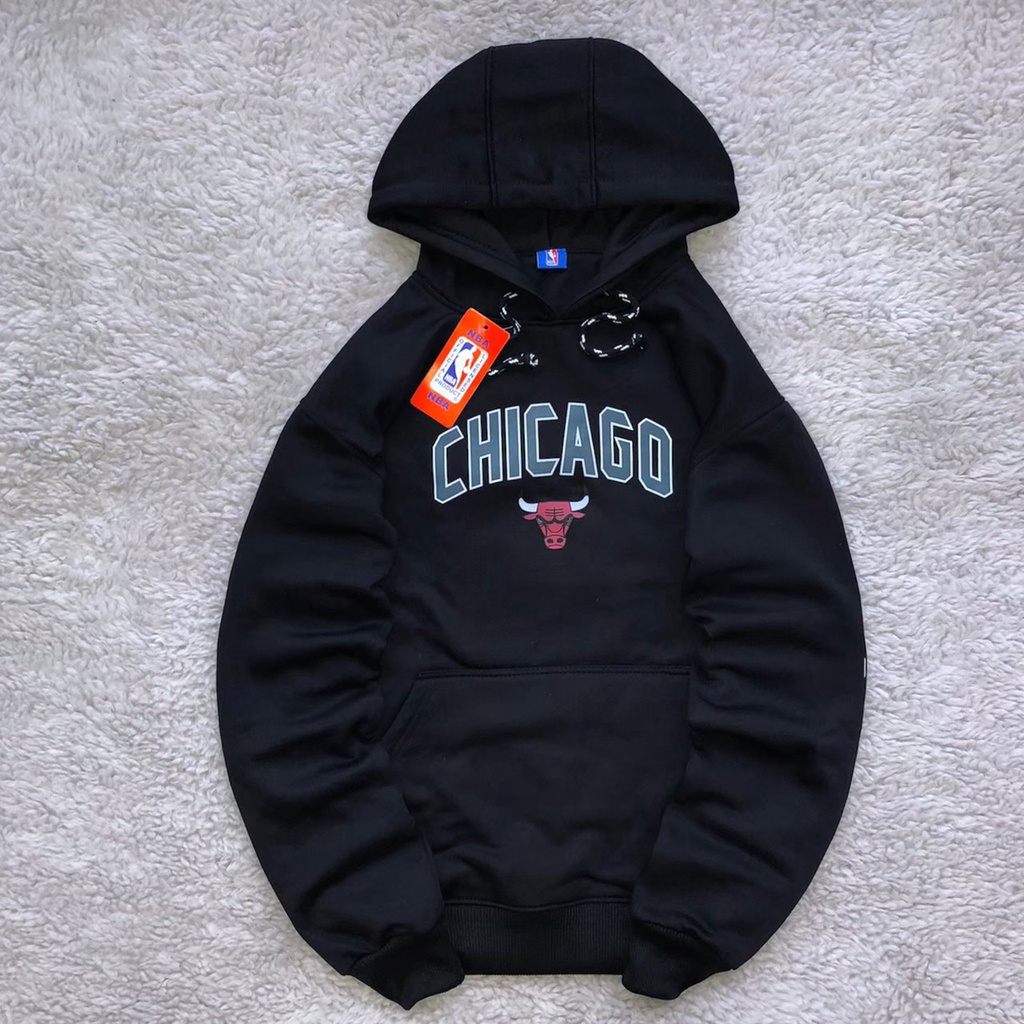 MERAH Jordan CHICAGO BULLS 23 Red AUTHENTIC HOODIE SWEATER Jacket ...