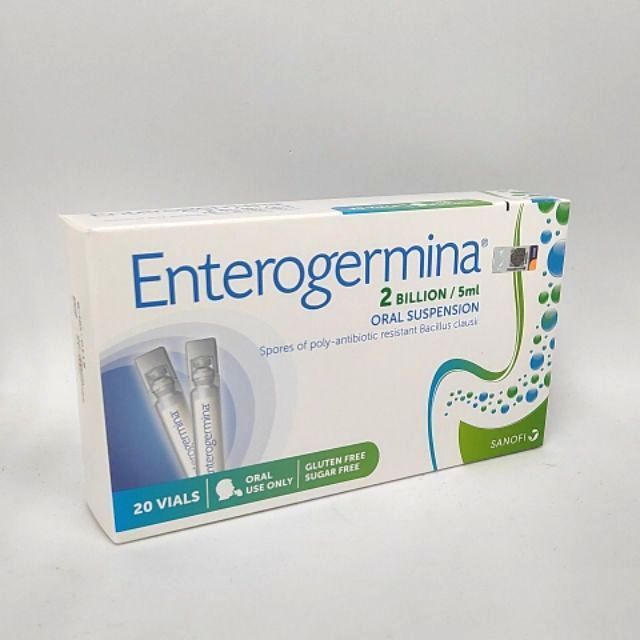 Enterogermina 2 Billion/5ml Probiotic Oral Suspension ( 20 Vials ...