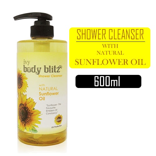 Ivy Body Blitz Shower Cleanser with Organic Sunflower Oil (600ml ...