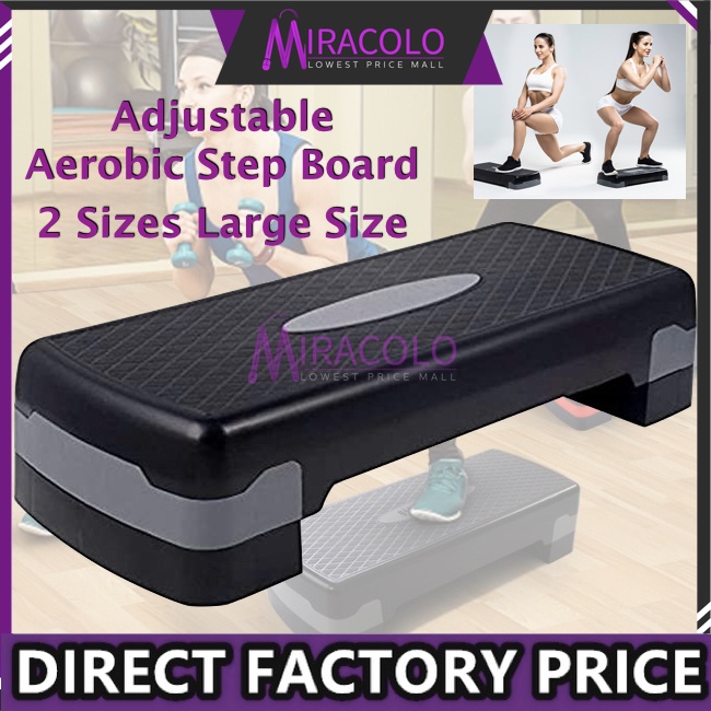 MIRA Aerobic Step Board Fitness Step Board Adjustable Non-slip Cardio ...