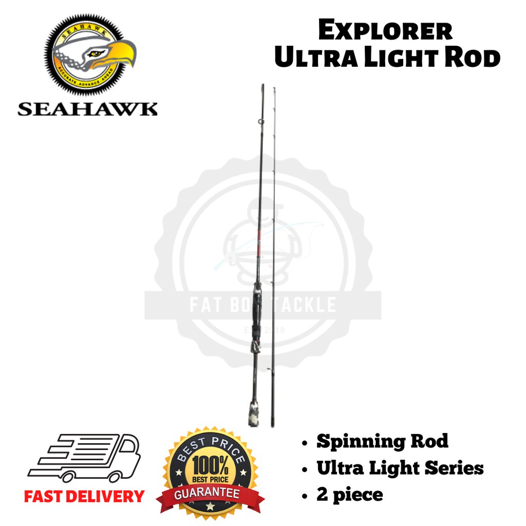 Seahawk Explorer (New) Ultra Light Series Spinning Rod ( INC PVC PIPE ...
