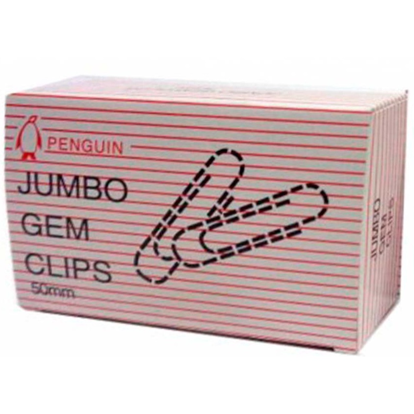 Penguin Paper Clips triangle 25mm jumbo 50mm (Klip kertas) | Shopee ...