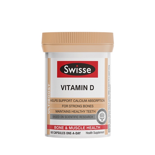 Swisse Vitamin D3 60 Capsules 1000 IU Made in Australia Bone Support ...