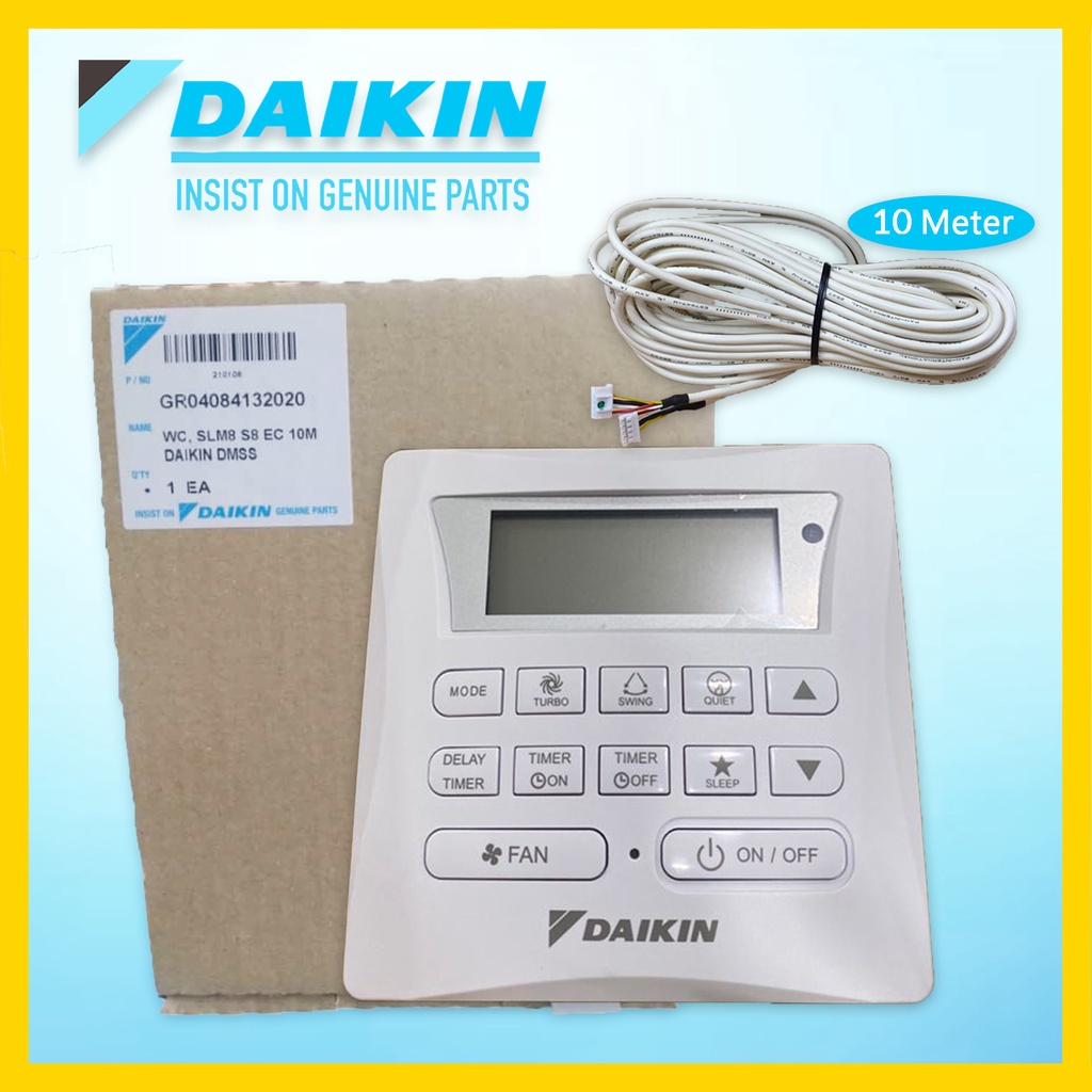 Daikin Wired Controller SLM8 S8 With 10 Meter Wire (Part No: GR04084132020A) | Shopee Malaysia