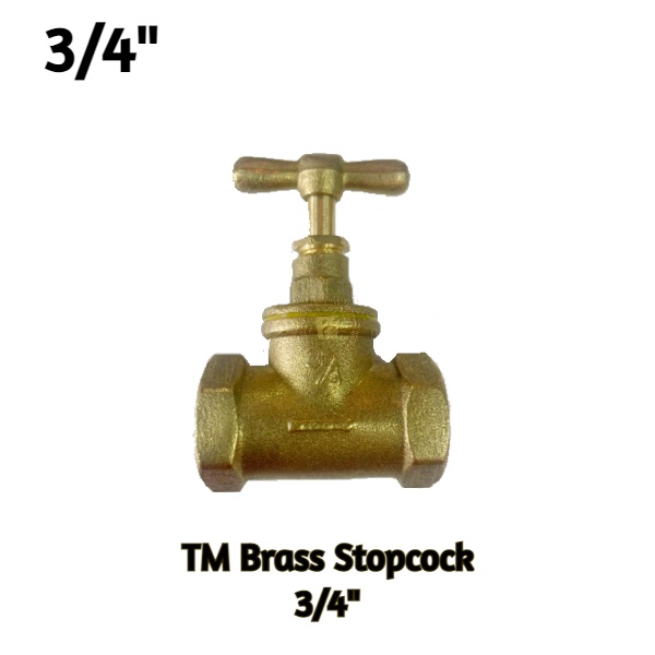 TM High Quality Brass Stop Cock [ 1/2" // 3/4" ] ( SET / HEAD ONLY ...