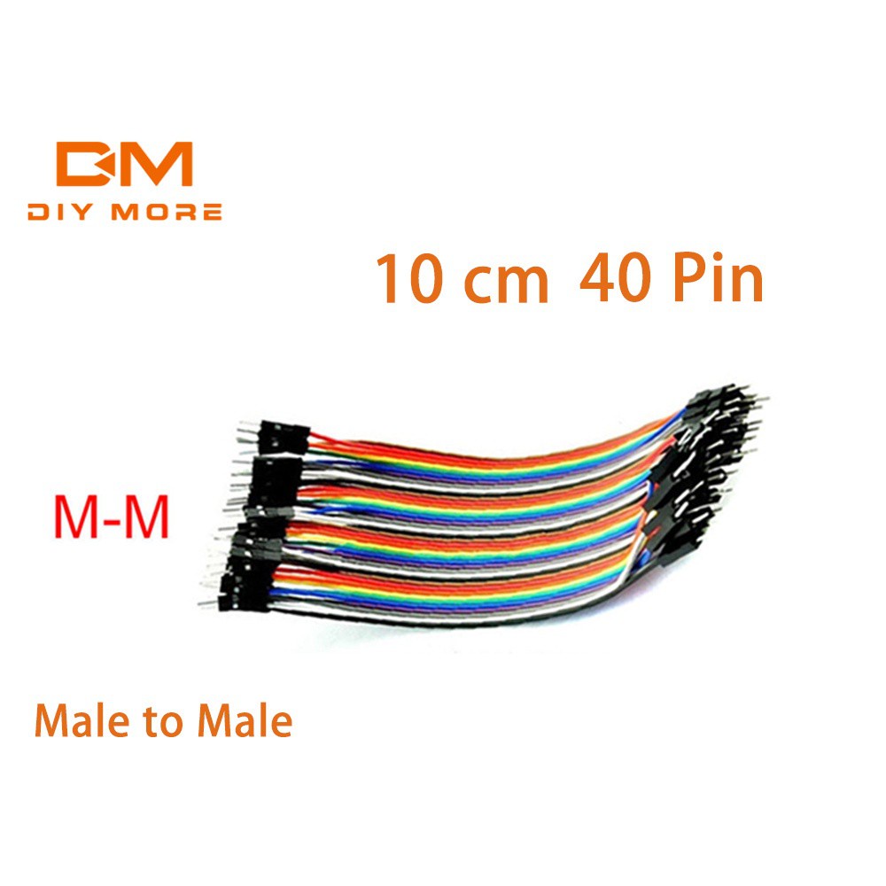 DIYMORE Dupont Cables 40 Pin Male to Male Breadboard Jumper Wire ...