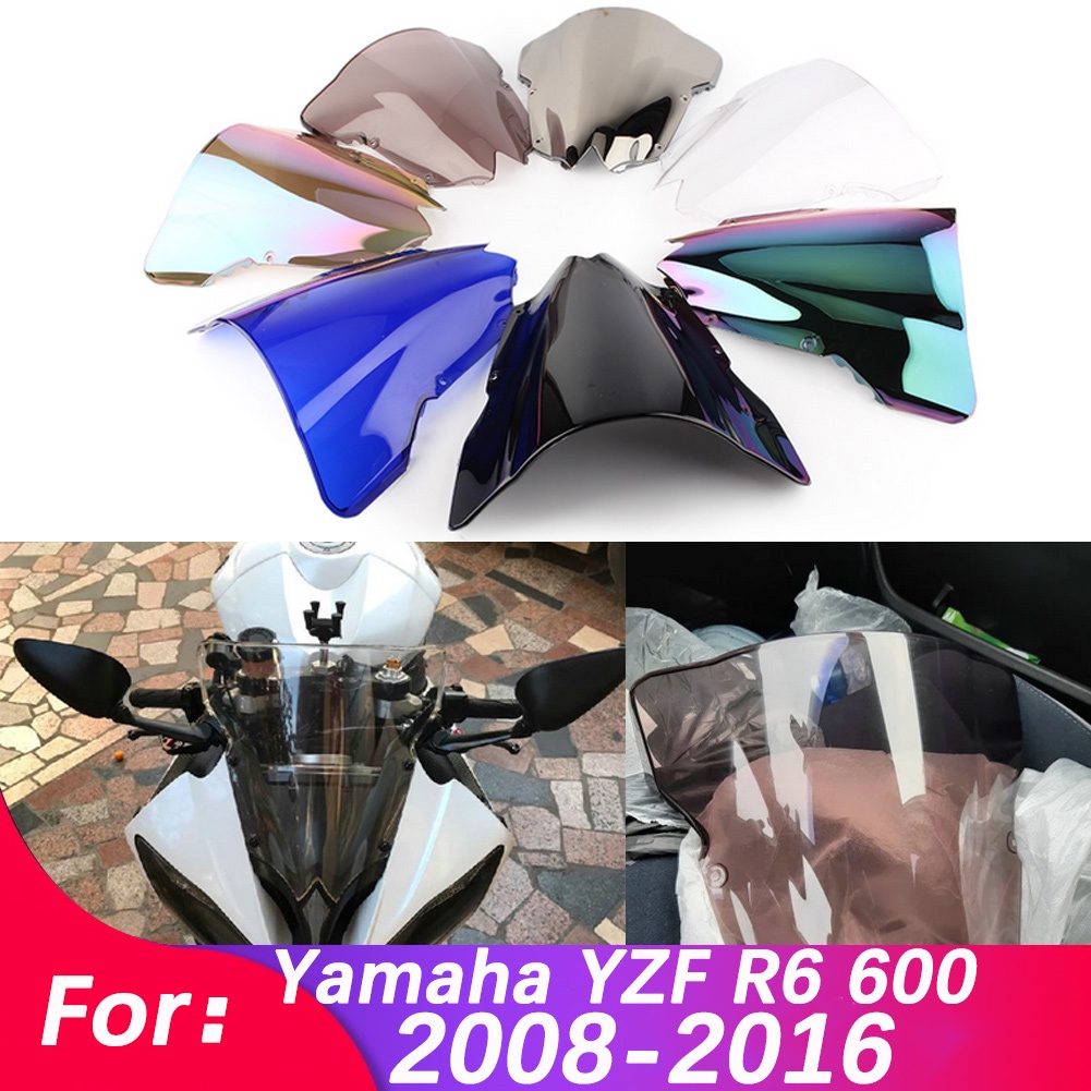 Windshield For Yamaha YZF-R6 YZFR6 2008 2009 2010 2011 2012 2013 2014 ...