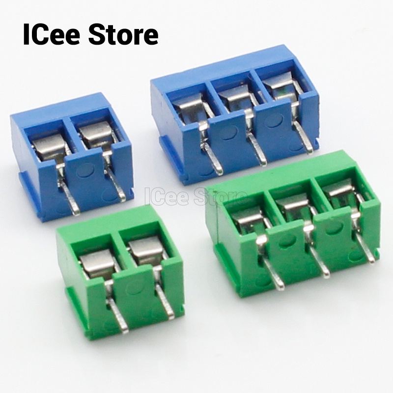 10Pcs KF301 2P 3P Pitch 5.0mm Straight Pin PCB Screw Terminal Block ...