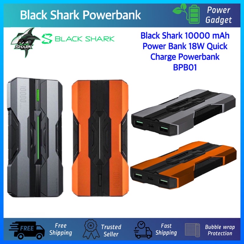 Black Shark 10000 mAh Power Bank 18W Quick Charge Powerbank BPB01 ...