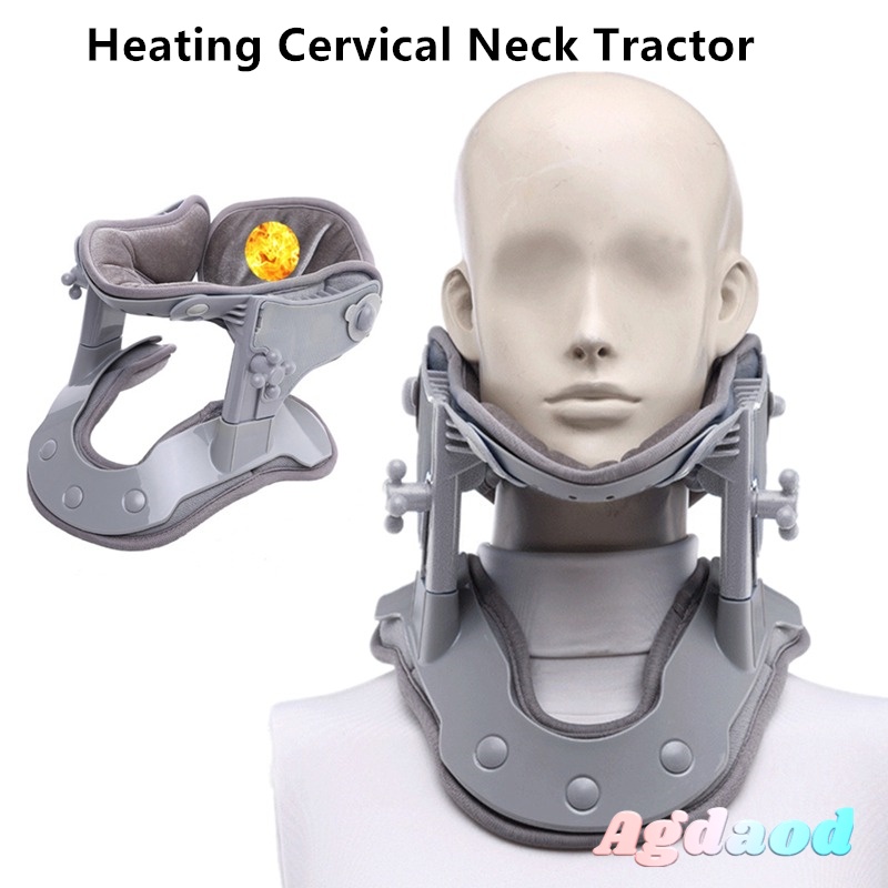 Agdoad Heating Neck Cervical Traction Hot Compress Adjustable Collar ...