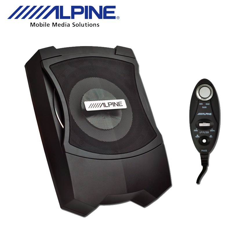 Alpine Subwoofer Underseat Woofer PWE-T080OC / SWE-1080 160W Car Audio ...