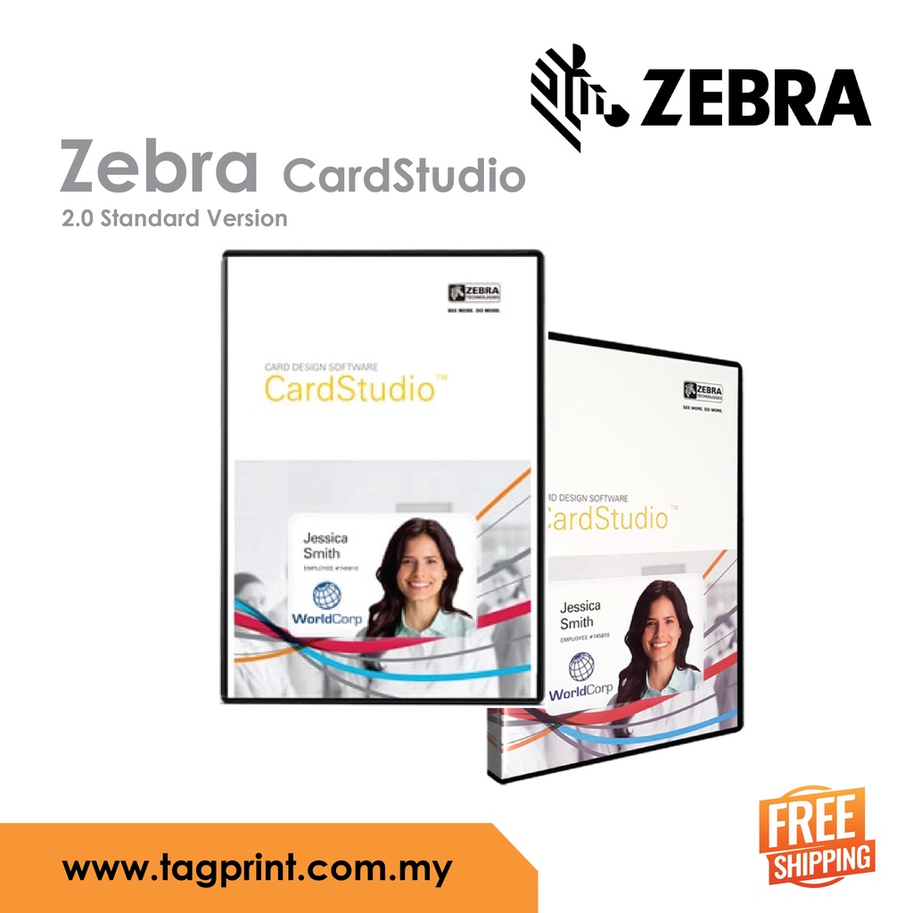 [𝗙𝗥𝗘𝗘 𝗦𝗛𝗜𝗣𝗣𝗜𝗡𝗚] Zebra CardStudio 2.0 Standard Version | Shopee Malaysia