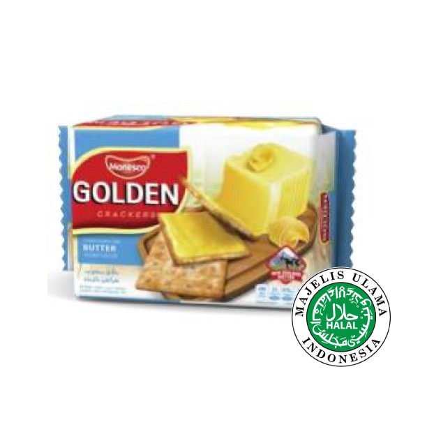 HALAL- MONESCO GOLDEN CRACKERS BUTTER CREAM FLAV 100G | Shopee Malaysia