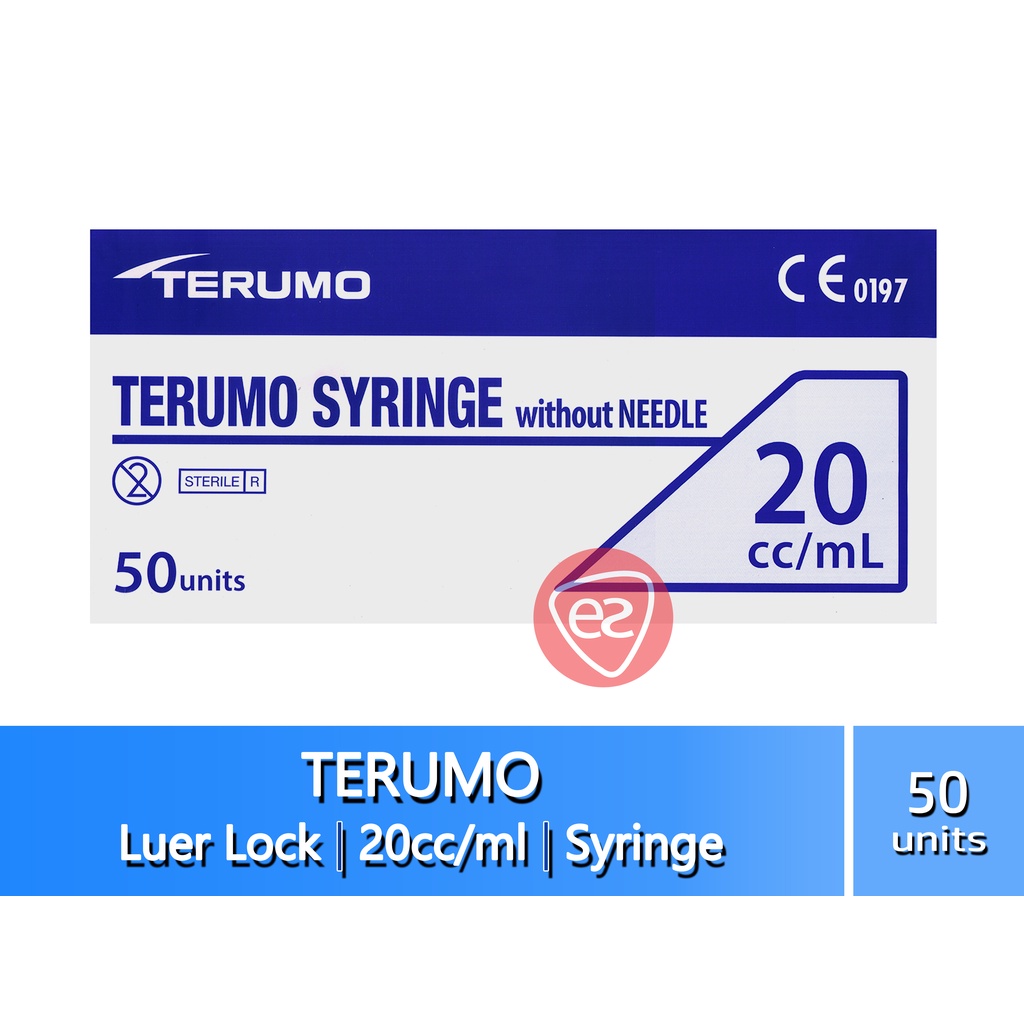 TERUMO SYRINGE 20CC (20ML) LUER LOCK 50S (CODE SS+20L) | Shopee Malaysia