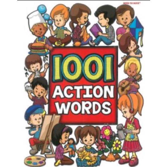 Phonic / Action words book for kids preschool tabika prasekolah buku ...