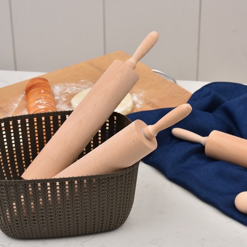 WOODEN ROLLING PIN / WOODEN FLOUR STICK (SCROLL) KAYU GELEK PENGGELEK ...