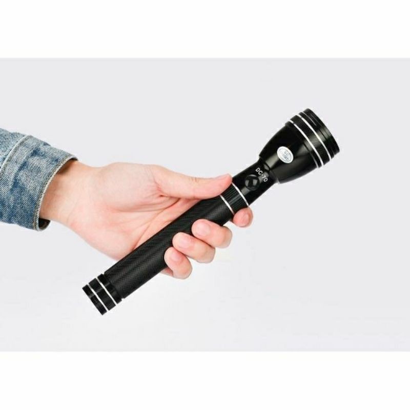 SUPER KINGSTON LONG RANGE TORCH Rechargeable Bright 4SC DC-90 Aluminum ...