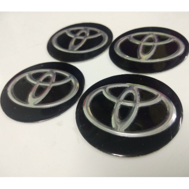 🔥4pcsx45mm Toyota Logo Wheel Center Rim Cap Car Emblem Sticker🔥vios ...