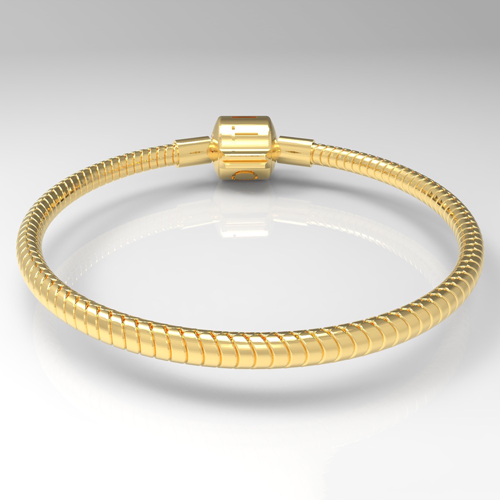 Classic Treasure Box Clasp Bracelet Snake Bone Chain Thread Head Three ...