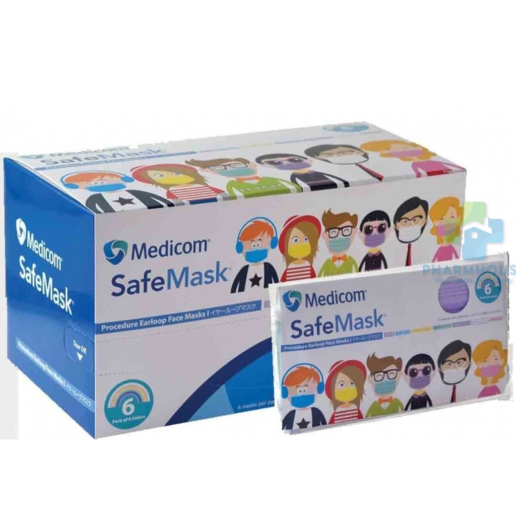 MEDICOM RAINBOW SAFE MASK (6'S) | Shopee Malaysia
