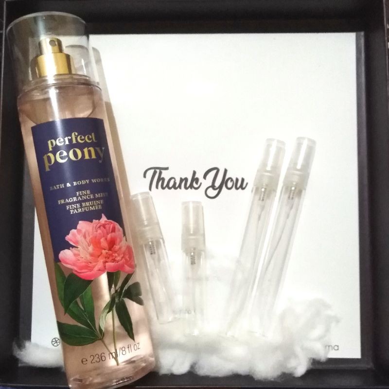PERFECT PEONY BODY MIST TESTER / TRIAL 3ml 5ml & 9ml | Shopee Malaysia