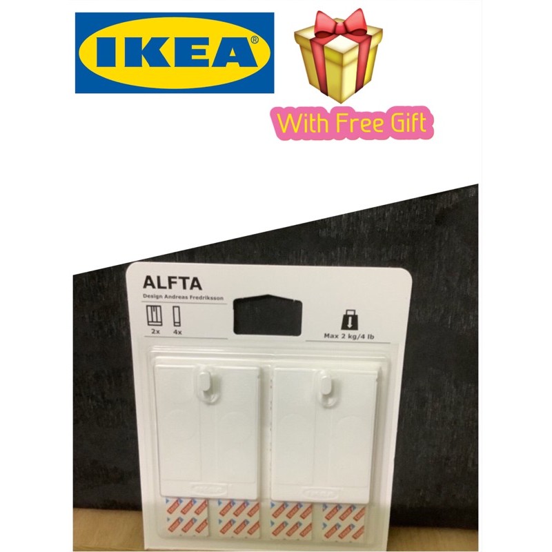 ALFTA IKEA Adhesive hook for frame(ONE PAIR) | Shopee Malaysia