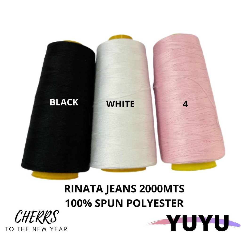 Benang Jeans Rinata/ Denim Spun Polyester Thread (2000 Meters) | Shopee ...