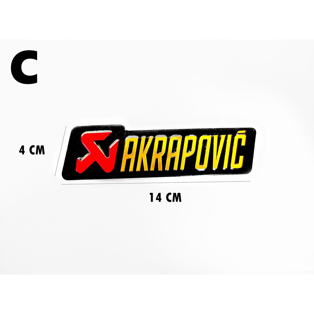 Motor Sticker Leo Vince Racing Decal Aluminium Ekzos Muffler Exhaust ...