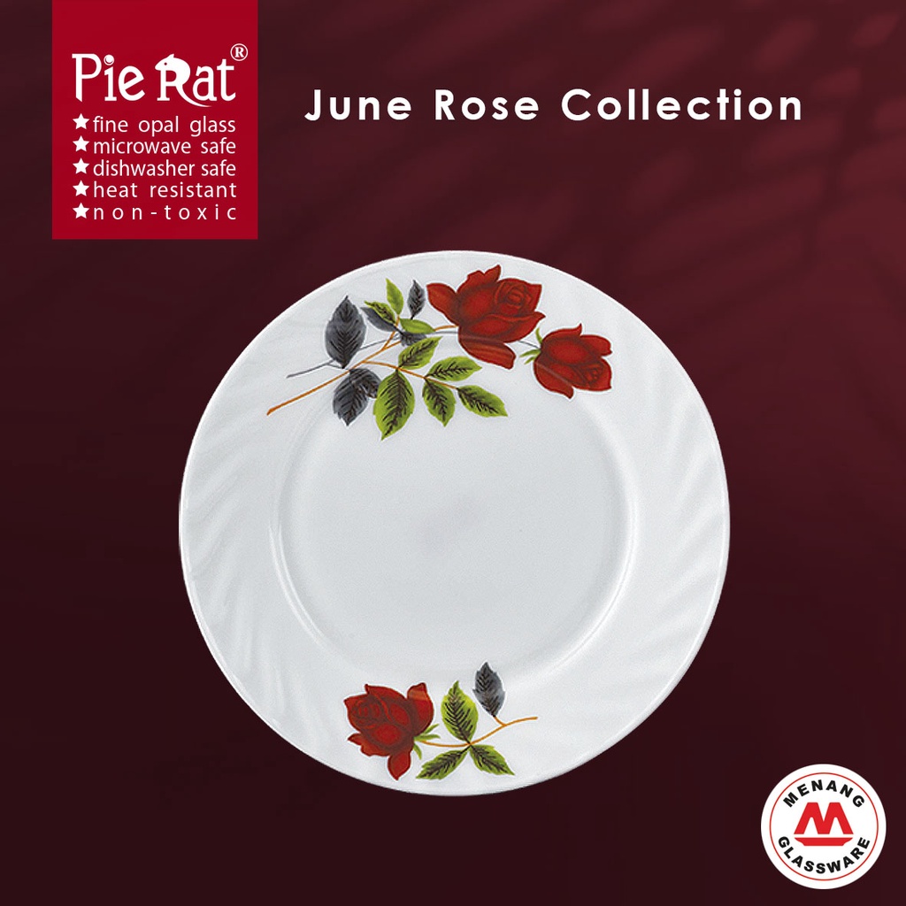 Pie Rat June Rose Dessert Plate 20cm 1pcs | Shopee Malaysia