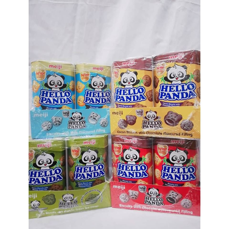 MEIJI HELLO PANDA BISCUIT WITH CHOCOLATE FLAVOUR ALL 400G(10B0XS ...