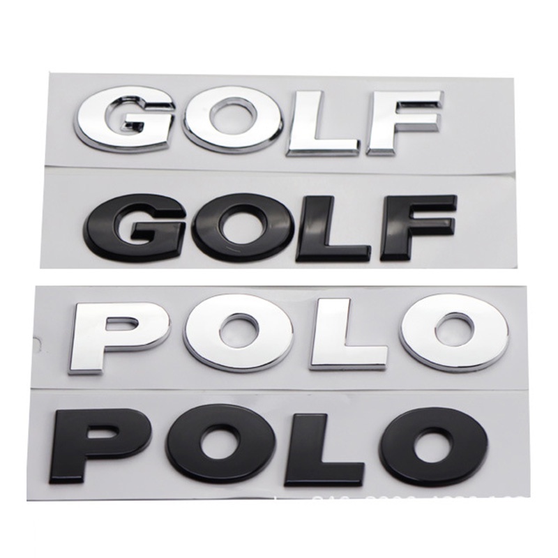 3D ABS high quality GOLF car Letter Rear trunk Decals Emblem badge ...