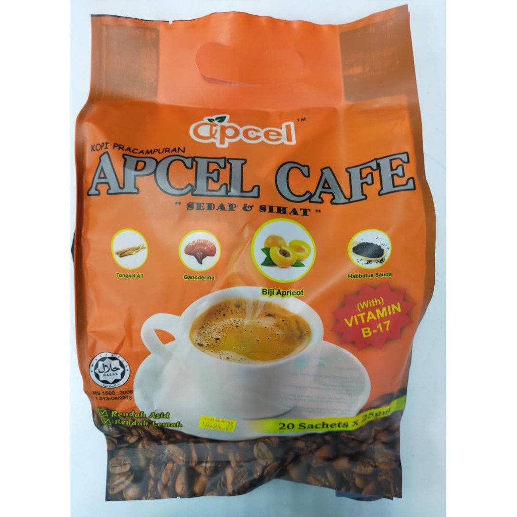 APCEL CAFE "20 Sachet x 25gram" (New Packing) | Shopee Malaysia