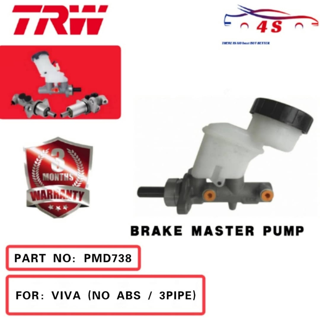 🛒OFFER🛒Perodua Viva NON ABS TRW Original Brake Master Pump PMD738 ...