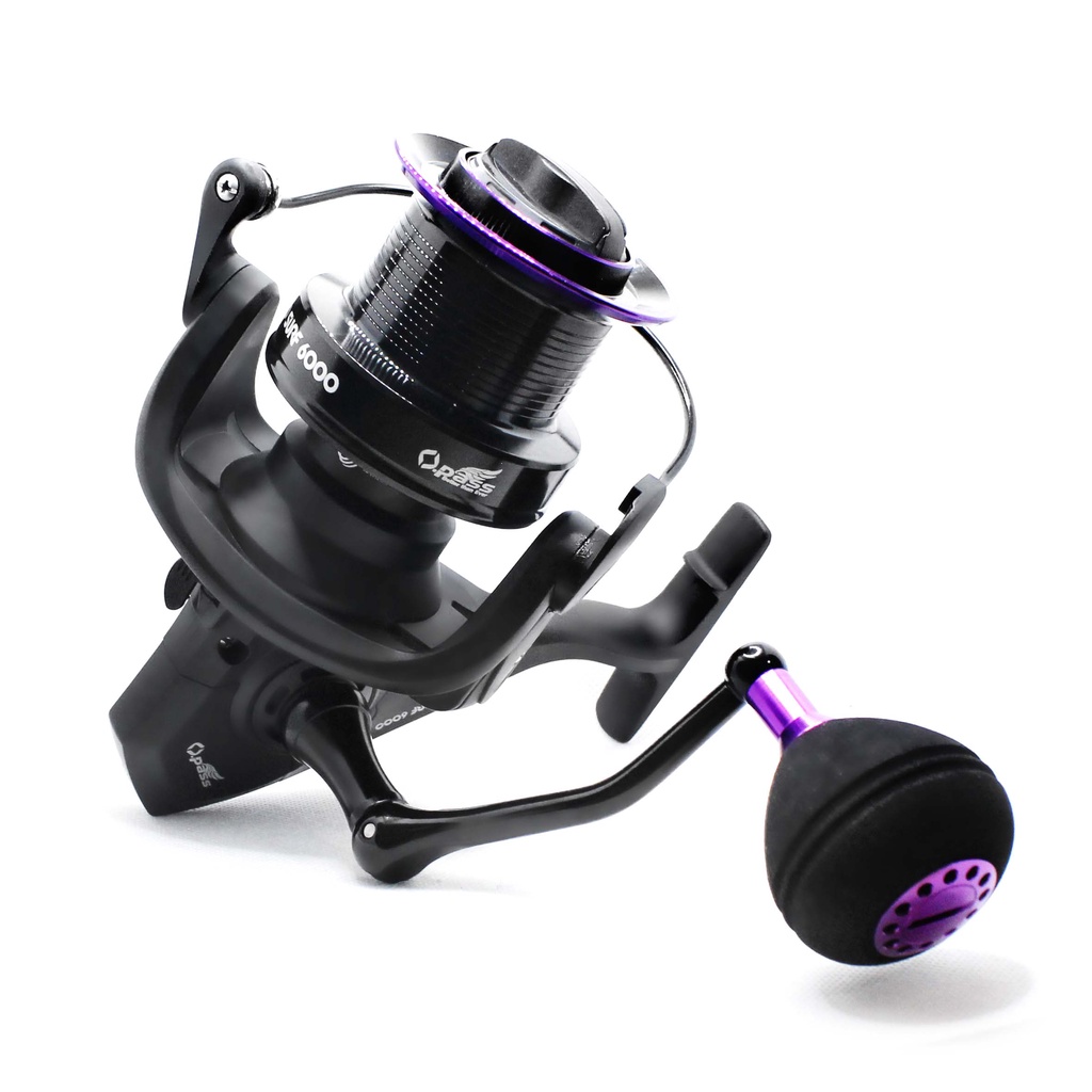 NEW OPASS fishing reel WIND SURF 6000 ROUND KNOB Surf Casting SPINNING ...