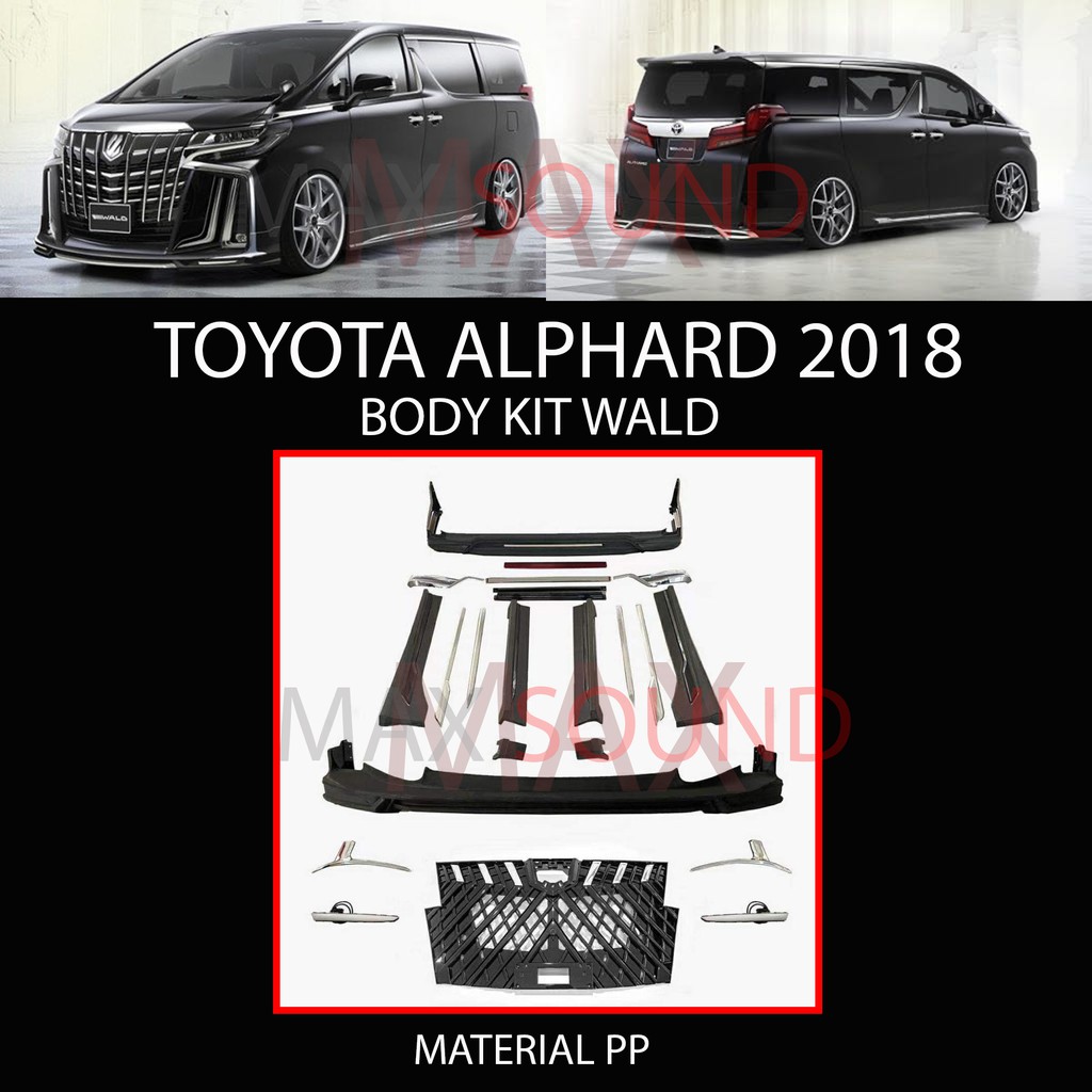 JDM Toyota Alphard ANH30 ANH35 AGH30 18~ON WALD LOOK BODY KIT BODYKIT ...