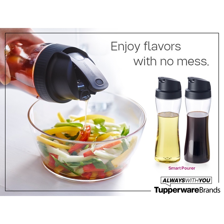 Tupperware Ezy Oil Keeper Medium 330ml/ Smart Pourer 770ml (minyak ...
