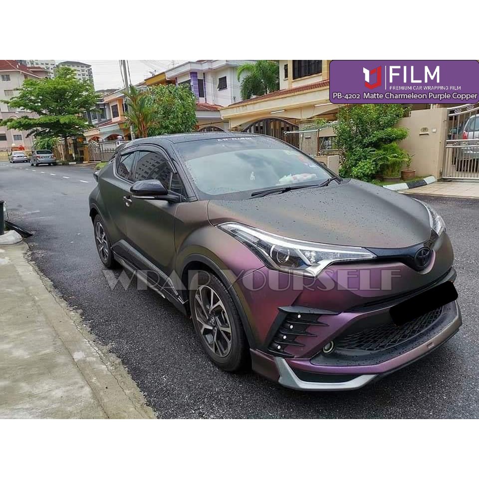 Matte Charmeleon Purple Copper wrap air free Yajiu Derek car wrap film ...