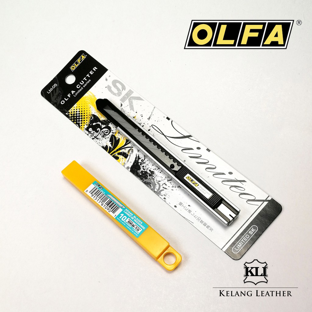 OLFA Limited SK (LTD-05) Blade Cutter pisau and OLFA Replacement Blades (DKB-10) Pack of 10 ...