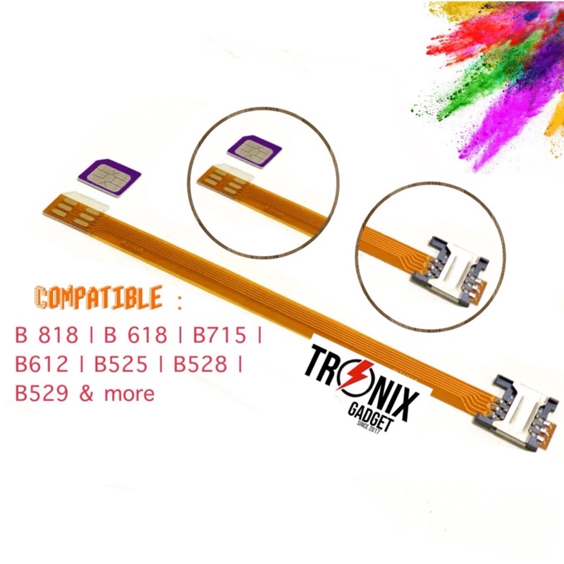 Micro Reverse SIM to SIM Feeder Reader Card Signal Extender Cable for Huawei B618 B818 B715 B612 ...