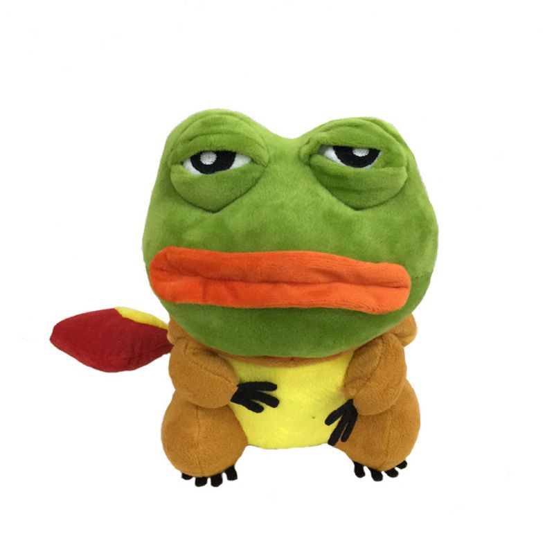 New 25cm Pikachu Joint Frog Sad Frog Plush Toy Soft Stuffed Animal Big ...