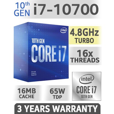 INTEL I7-10700K / I7-10700KF 3.8GHZ 16MB CACHE PROCESSOR LGA1200 ...