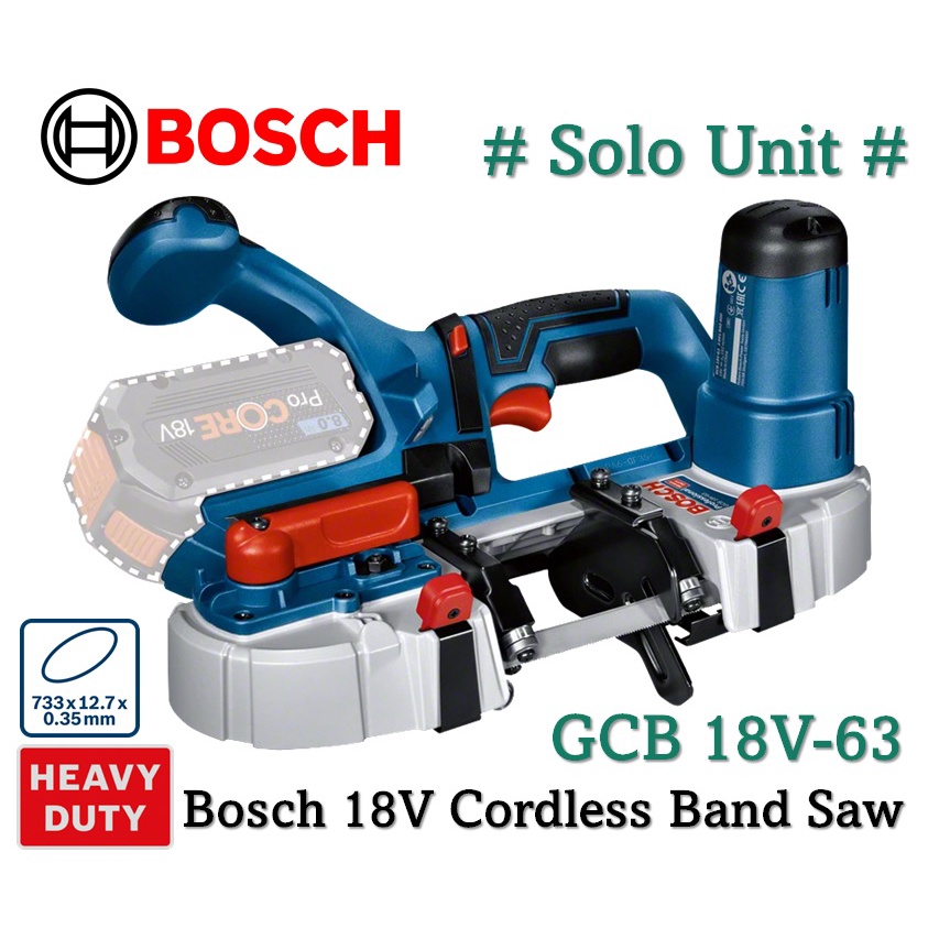 Bosch GCB 18V-63 18V Heavy Duty Cordless Band Saw With 1 x Band Saw ...