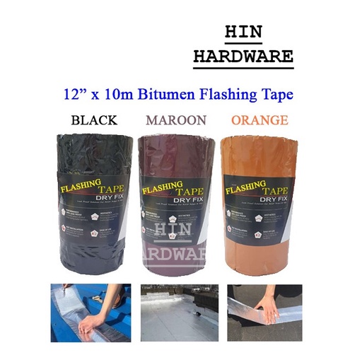 HIN 12 inch X 10M Gam Atap / Penampal Zinc / Bitumen Flashing Tape ...